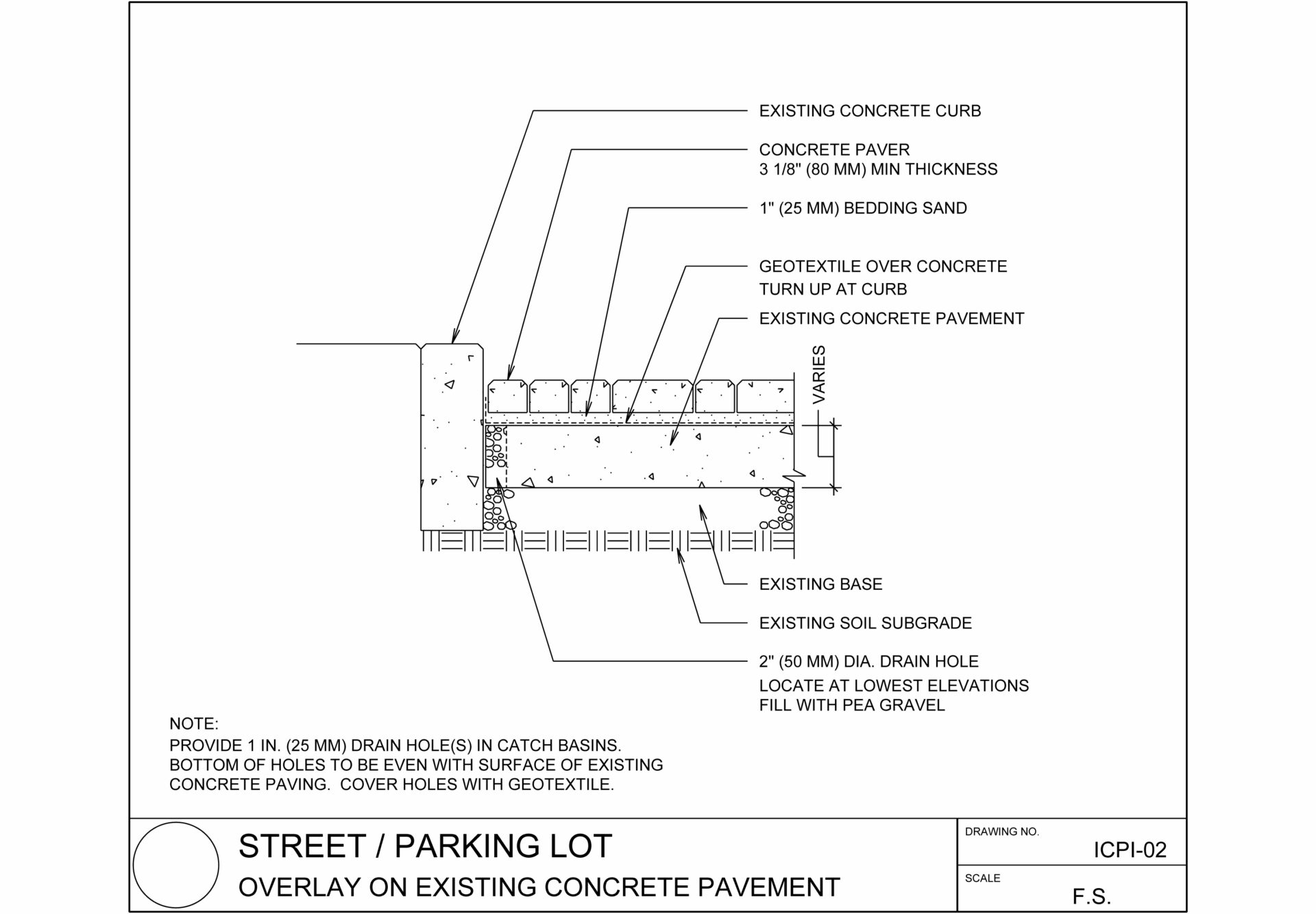 Paver Installation Details
